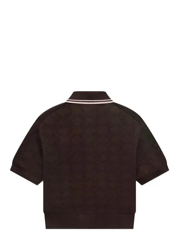 Amiri Ma Quad Monogram Polo Shirt - Brown