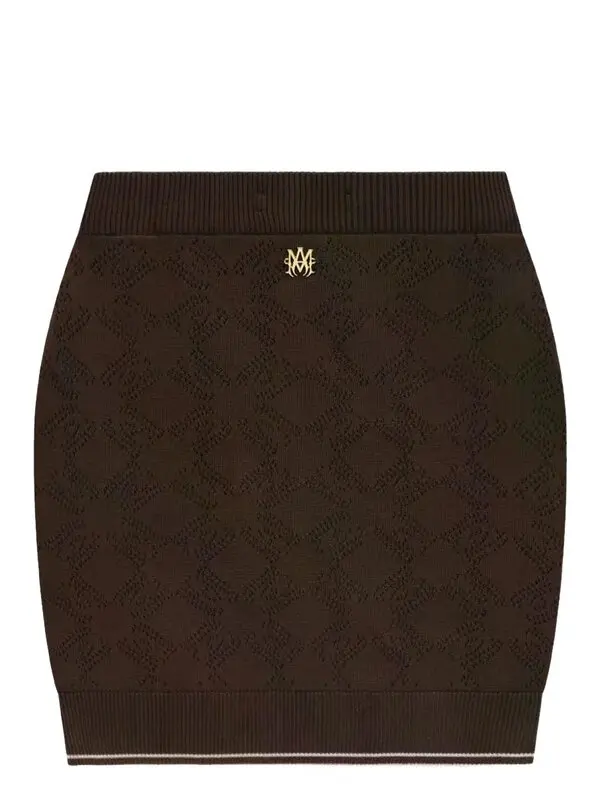 Amiri Ma Quad Mini Skirt - Brown