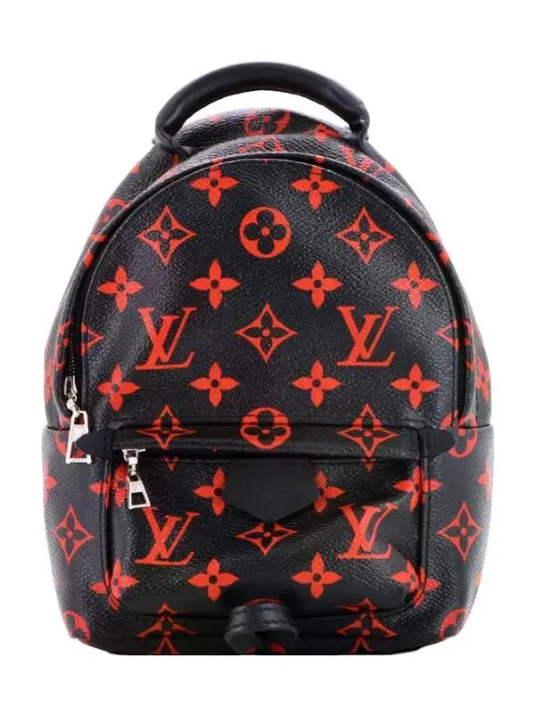 LOUIS VUITTON Palm Springs Limited Edition Monogram Infrarouge Mini Backpack - Black