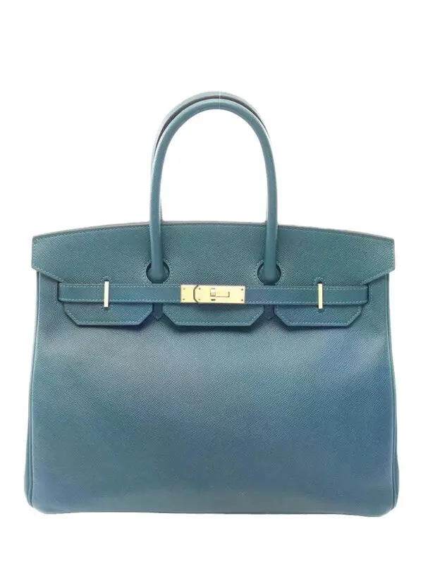 Hermès 35 Birkin Tote Bag - Blue