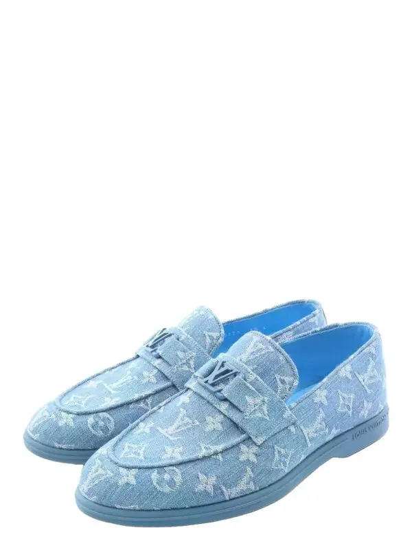 LOUIS VUITTON Estate Denim Loafers - Blue