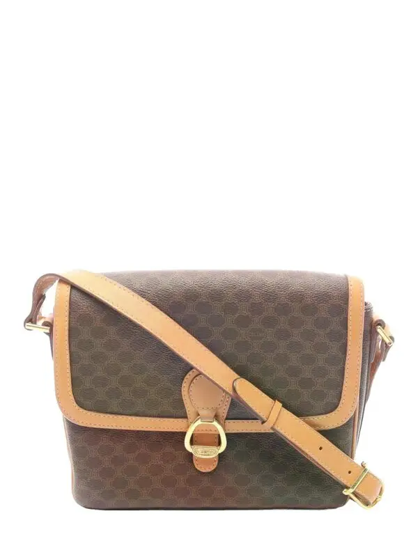 Celine Macadam Crossbody Bag - Brown