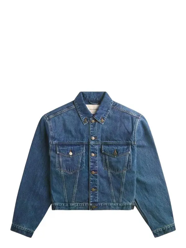 ENTIRE STUDIOS Washed-finish Denim Jacket - Blue