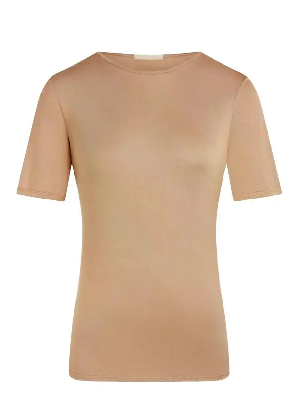12 STOREEZ Cassiopeia Silk T-shirt - Neutrals