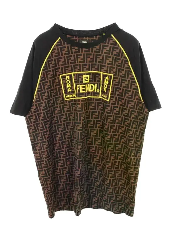 Fendi 2010s Zucca Print T-shirt - Brown