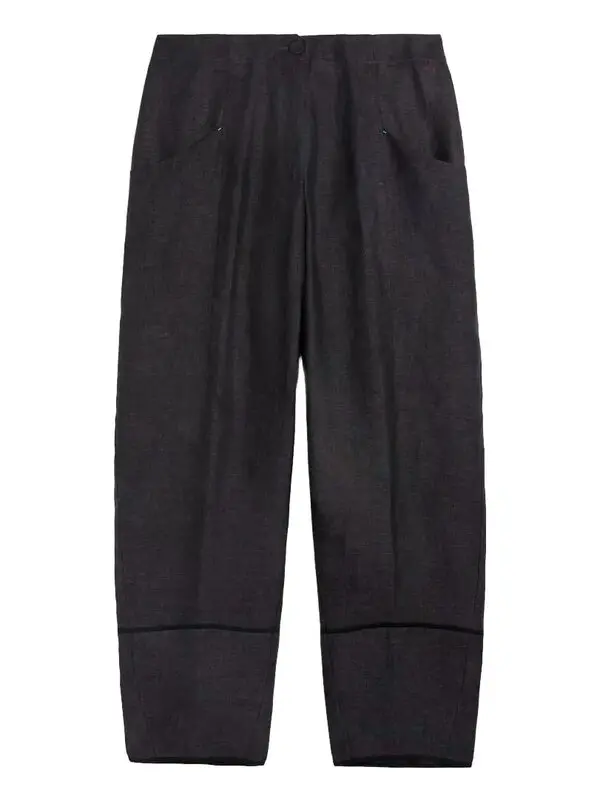 Momoni Silverado Linen Trousers - Black