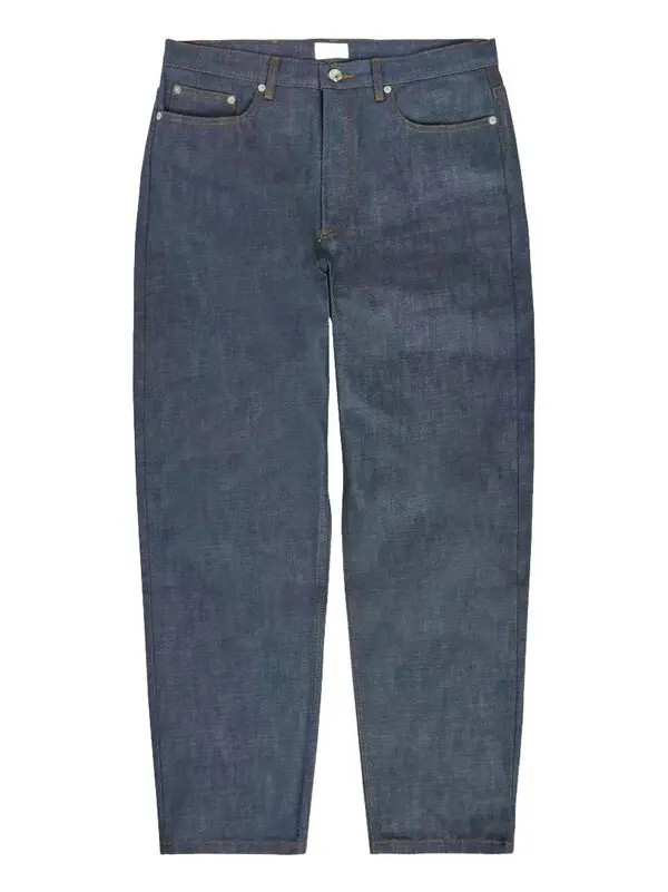 A.p.c. Logo Embroidered Contrast Stitched Jeans - Blue