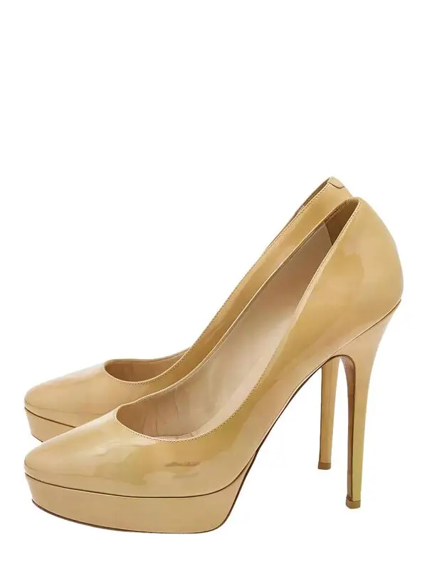 JIMMY CHOO Cosmic Platform Pumps - Neutrals