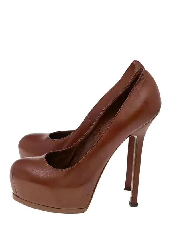Saint Laurent Tribtoo Platform Pumps - Brown