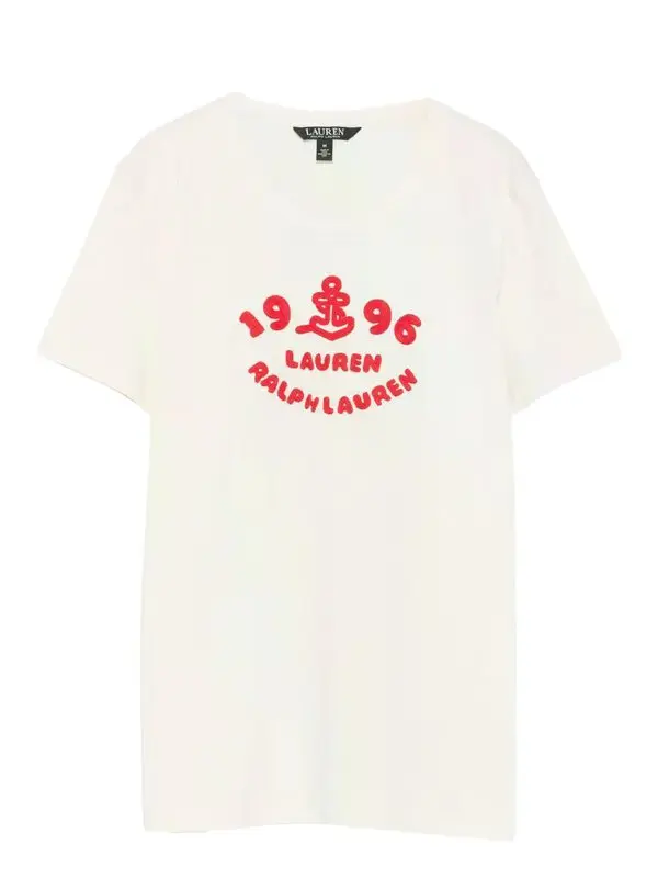 Ralph Lauren Embroidered Logo T-shirt - Neutrals