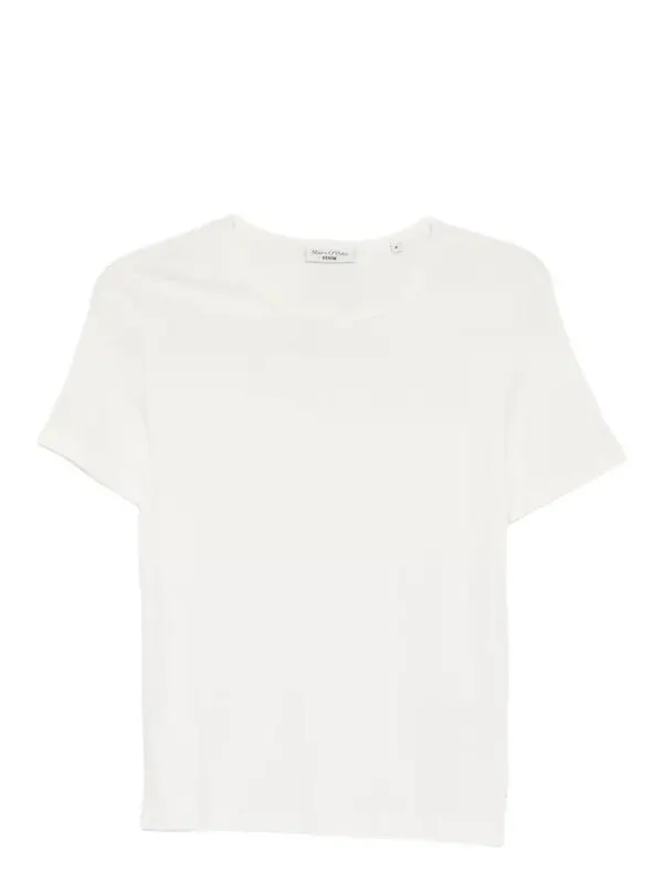Marc O'polo Ribbed Knit T-shirt - Neutrals