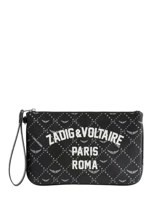 Zadig&Voltaire Roma Logo Pouch - Black
