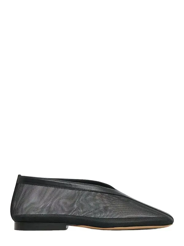 MANSUR GAVRIEL Contorno V Mesh Ballet Flats - Black
