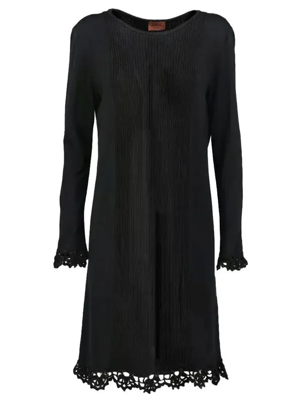 Missoni Crochet-trim Ribbed Dress - Black