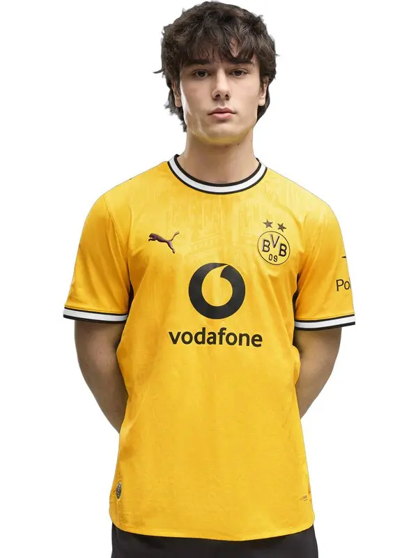 PUMA Borussia Dortmund Home Authentic Soccer Jersey - Yellow