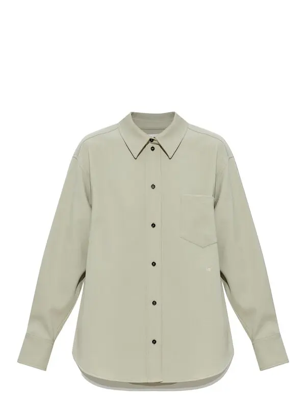 Victoria Beckham Relaxed Fit Pocket Shirt - Green