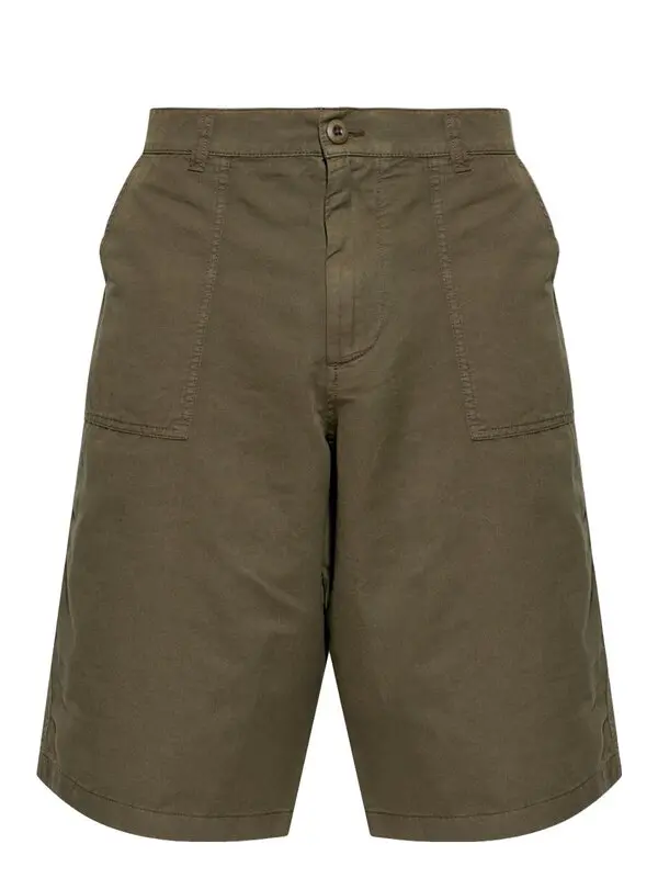 ALLSAINTS Echo Straight Leg Knee Length Shorts - Green