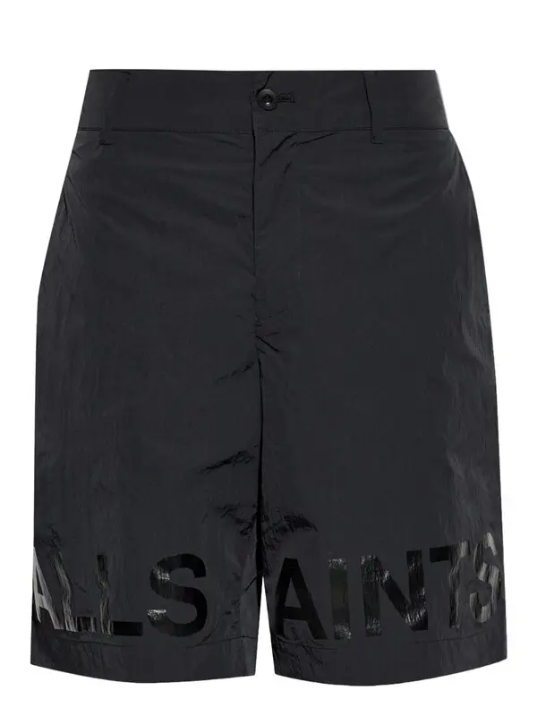 ALLSAINTS Nexus Shorts With Logo Detail - Black