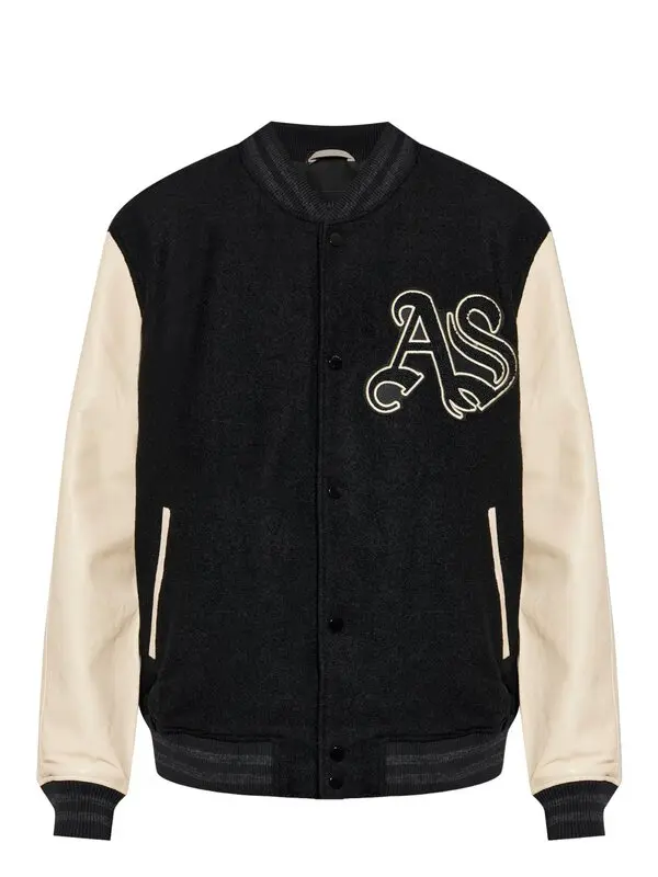 ALLSAINTS As" Monogram Bomber Jacket - Black