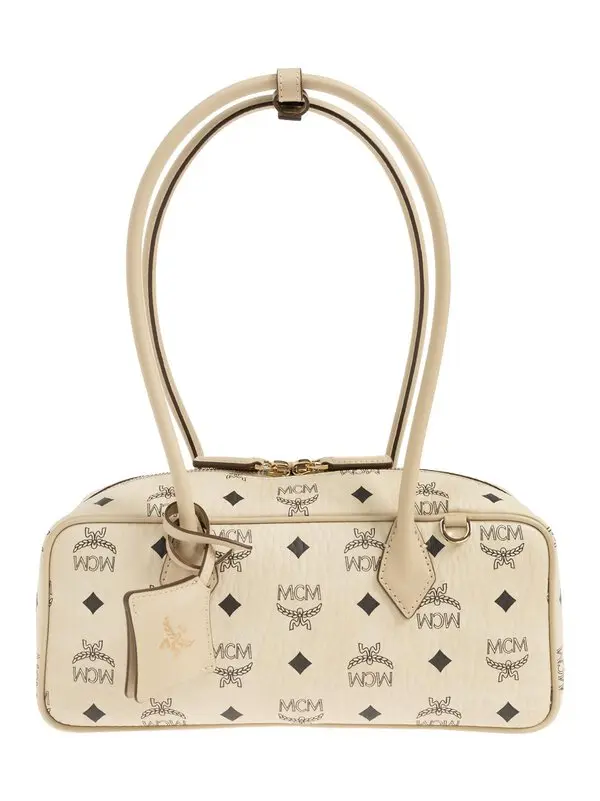 Mcm Aren Bag - Cream