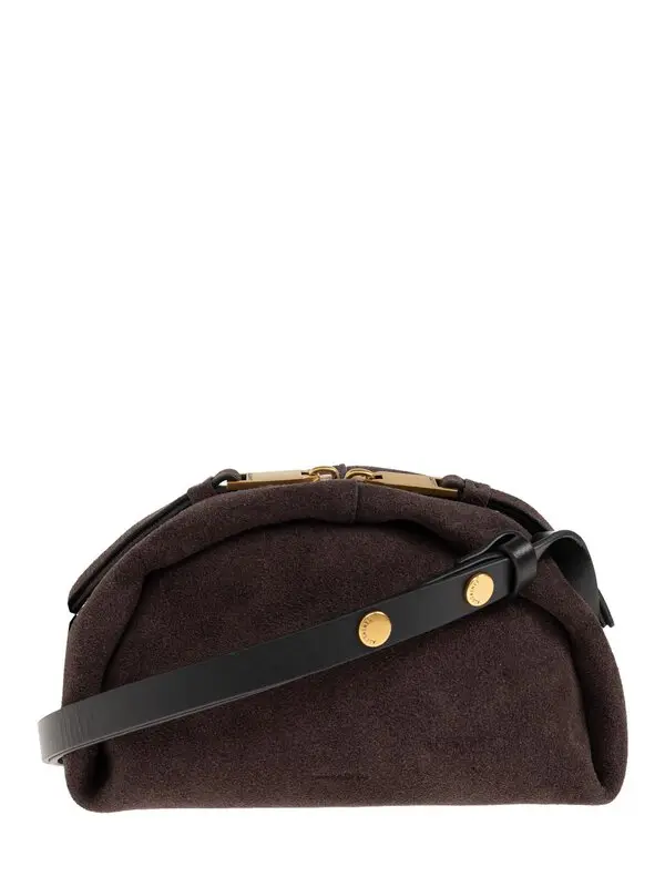 ALLSAINTS Rosalie Suede And Leather Shoulder Bag - Brown
