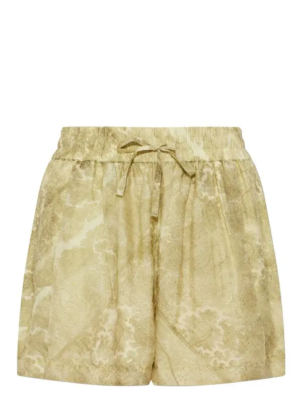ALLSAINTS Isla Shorts With Psychedelic Print - Green