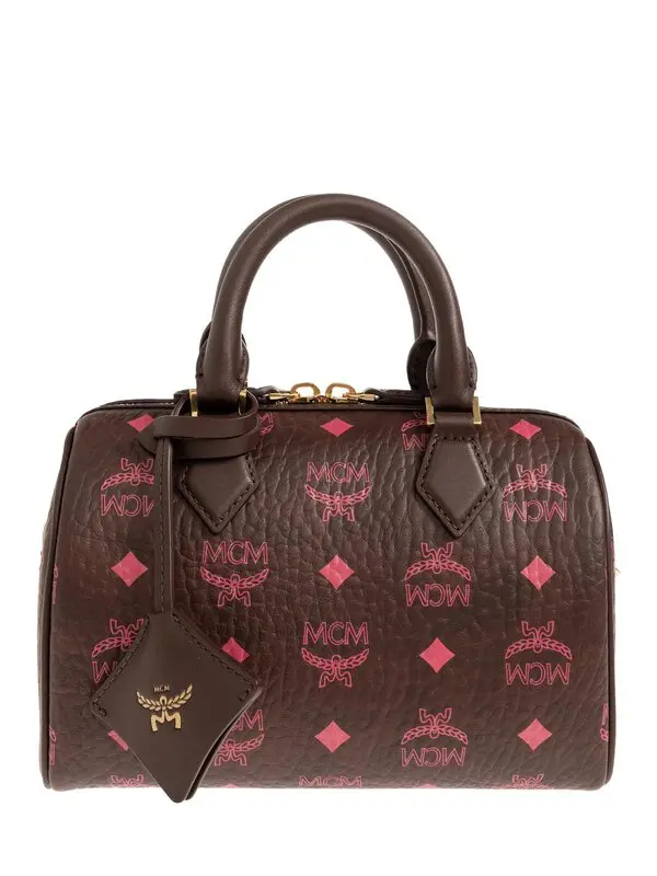 Mcm Ella Boston Bag - Pink
