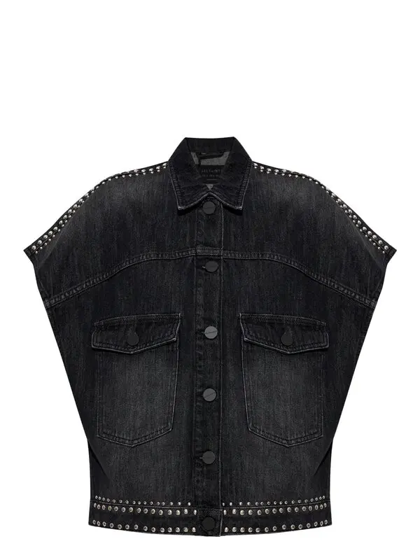 ALLSAINTS Alba Denim Shirt - Black