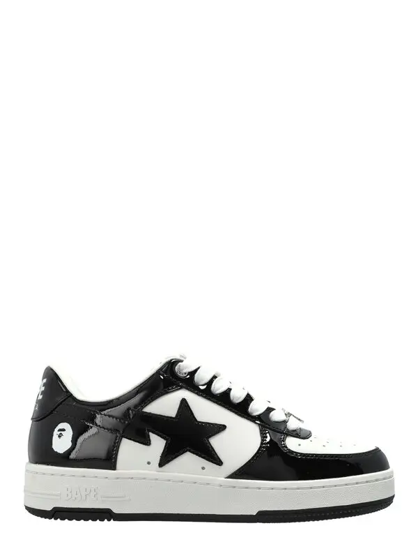 A BATHING APE Logo Sneakers - Black