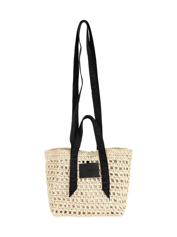 ALLSAINTS Celayne Woven Tote Bag - Beige