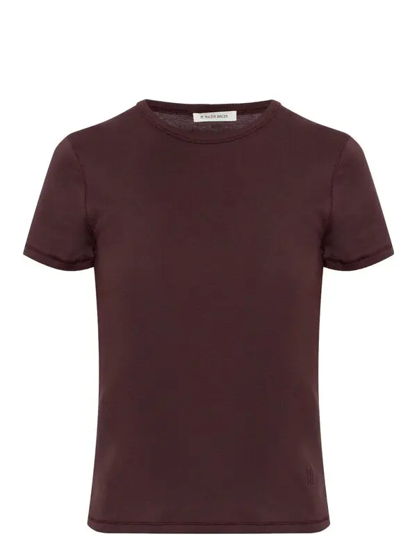 BY MALENE BIRGER Alicia" Cotton Top - Burgundy