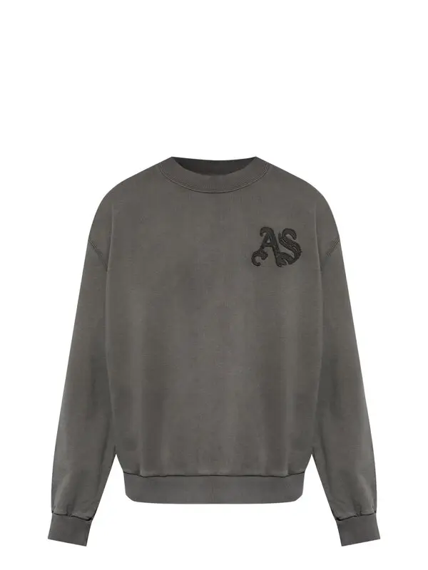 ALLSAINTS Insignia Embroidered Crewneck Sweatshirt - Black