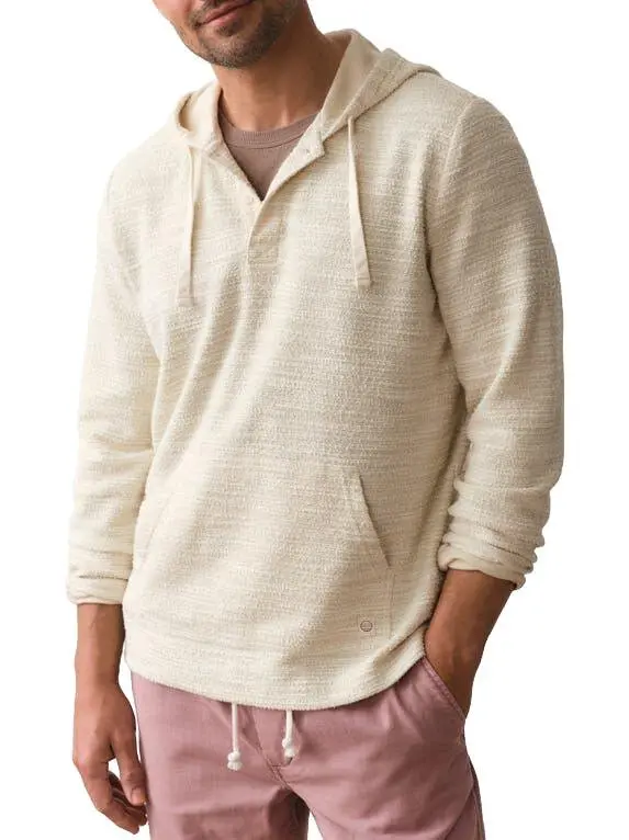 Marine Layer Portola Cotton Blend Beach Hoodie - Sand