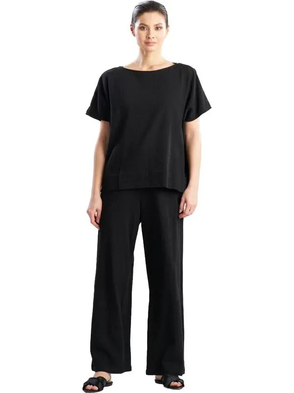 Natori Onsen Wedge Top - Black