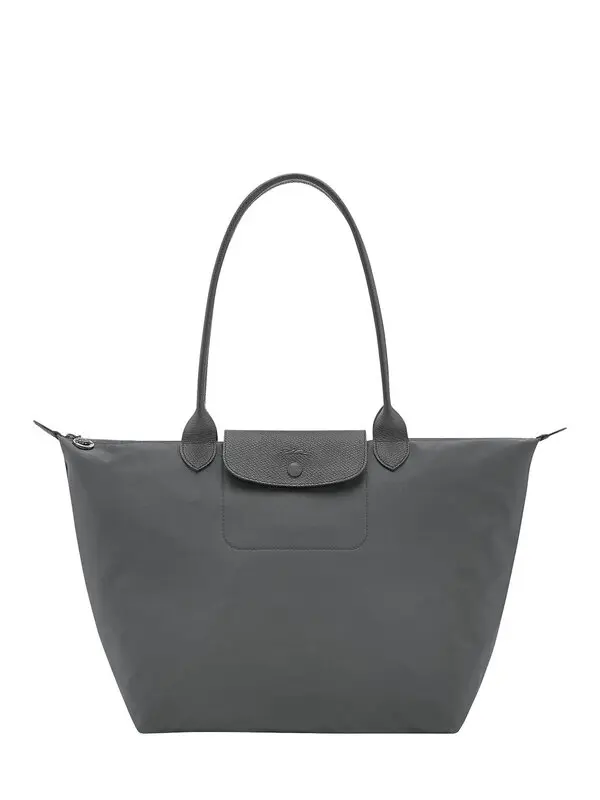 Longchamp Le Pliage Nylon Shoulder Tote - Anthracite