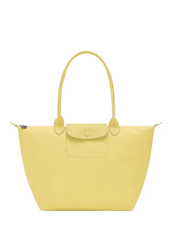 Longchamp Le Pliage Nylon Shoulder Tote - Lime
