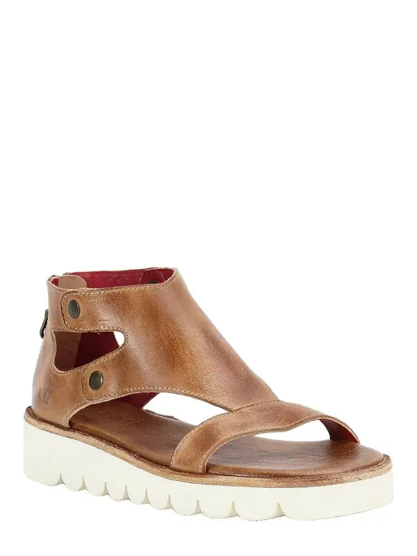 Bed Stu Soni Ii Platform Sandal - Tan Rustic