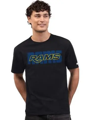 STARTER Los Angeles Rams Smart Tech Prime Time T-shirt - Black