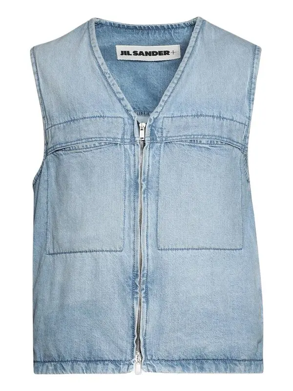 JIL SANDER Padded Vest - Blue