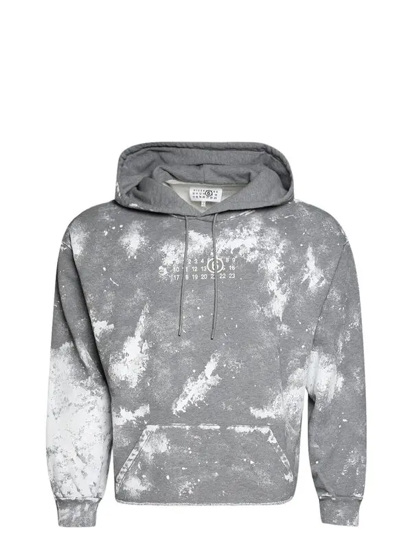 MAISON MARGIELA Melange Paint Splatter Hoodie - Grey