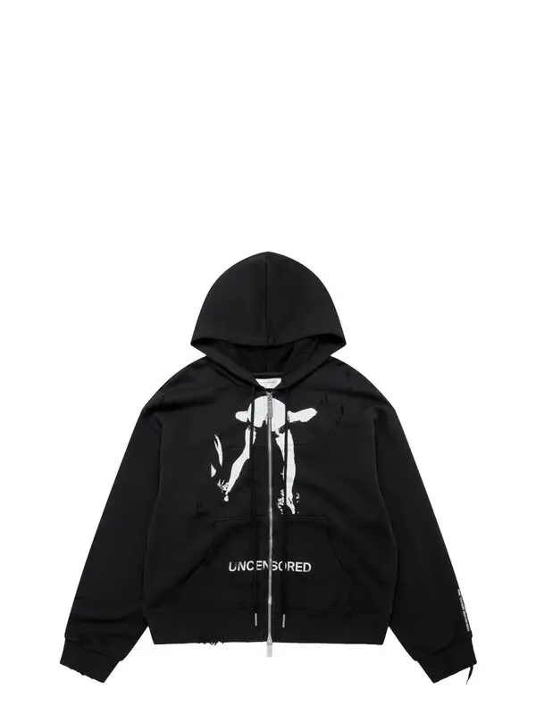 Matieres Fecales Cul Hoodie Knit Sclera - Black
