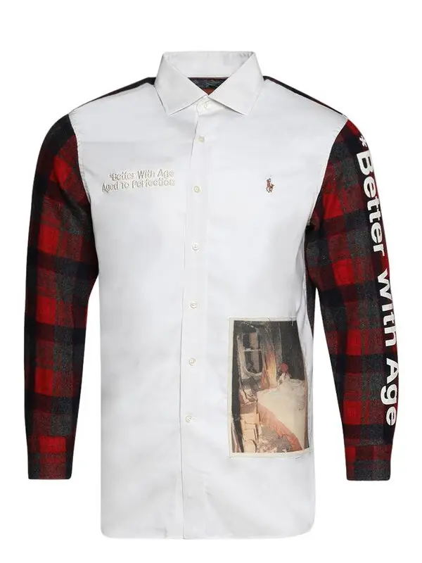 BETTER WITH AGE Oxford Button Down Flannel Shirt Assorted Colors - White
