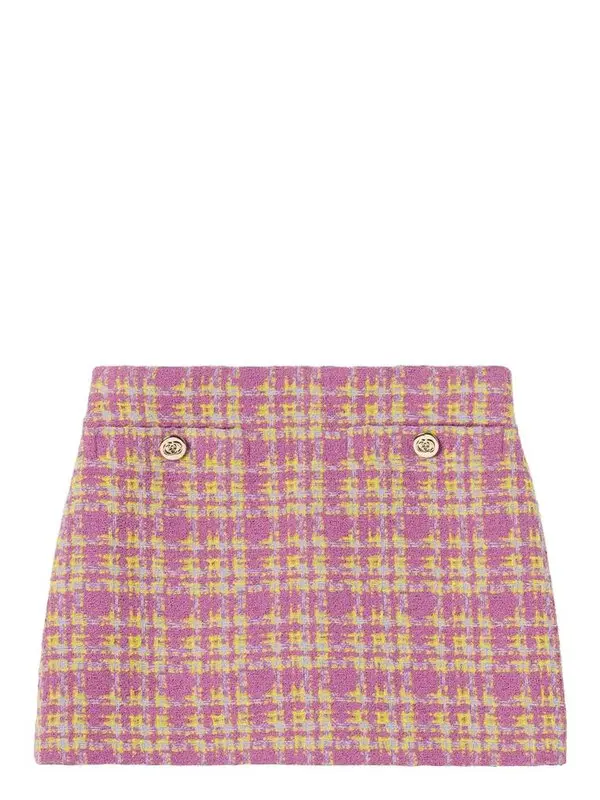 Gucci Tweed Skirt - Purple