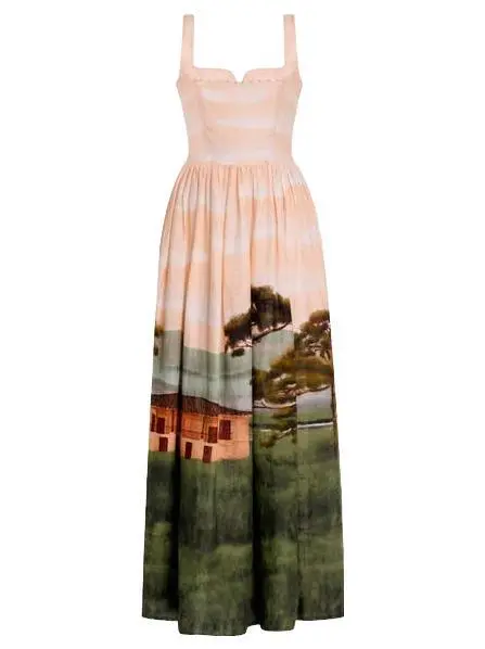 Agua Bendita Jaspe Paraiso Maxi Dress - Multicolor