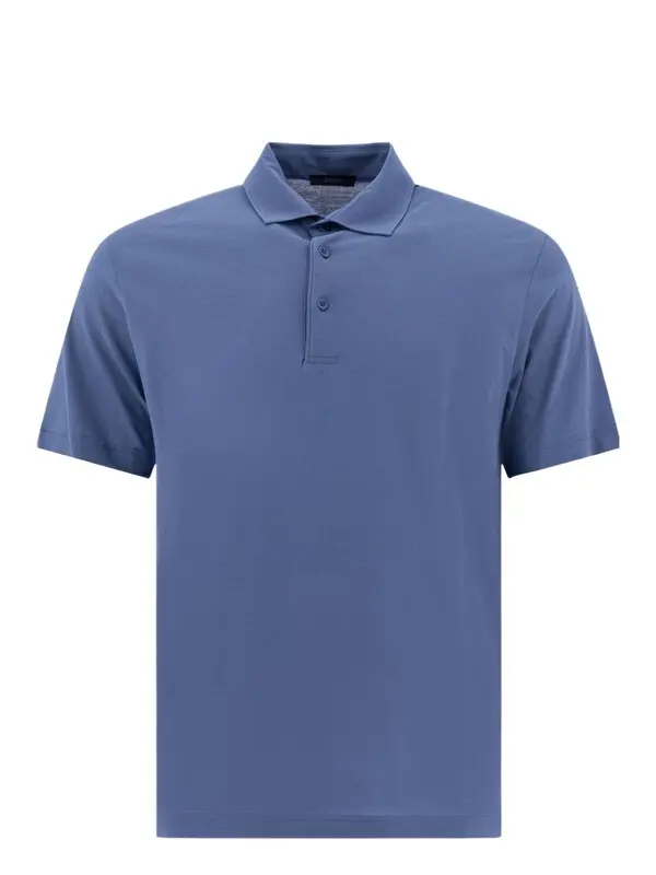 Herno Button-fastened Polo Shirt - Light Blue