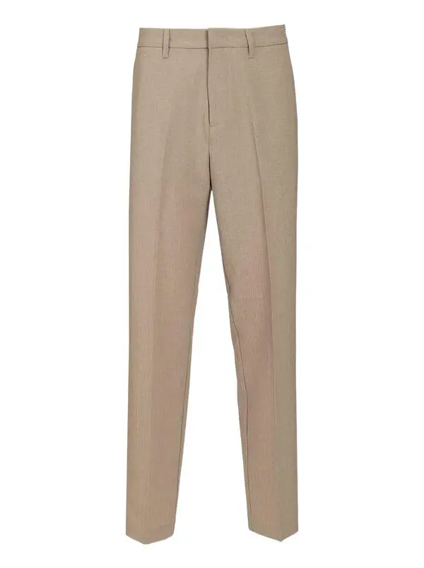 Emporio Armani Seersucker Tailored Pants - Nude