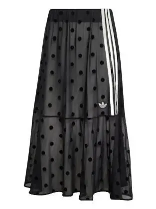 Adidas Sheer Polka Dots Skirt - Black