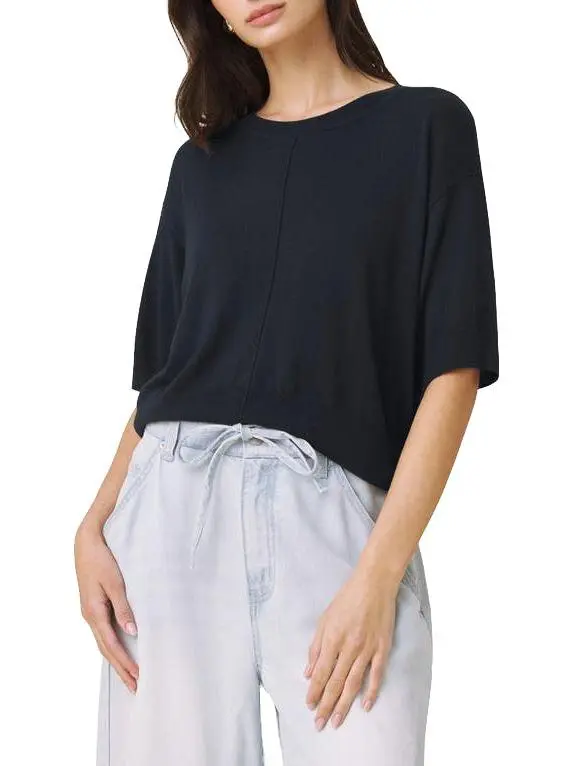 Splendid Erica Crewneck Sweater - Navy Blue
