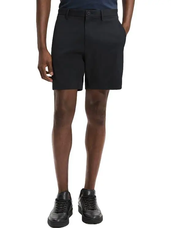 Theory Slim-straight Stretch Shorts - Black