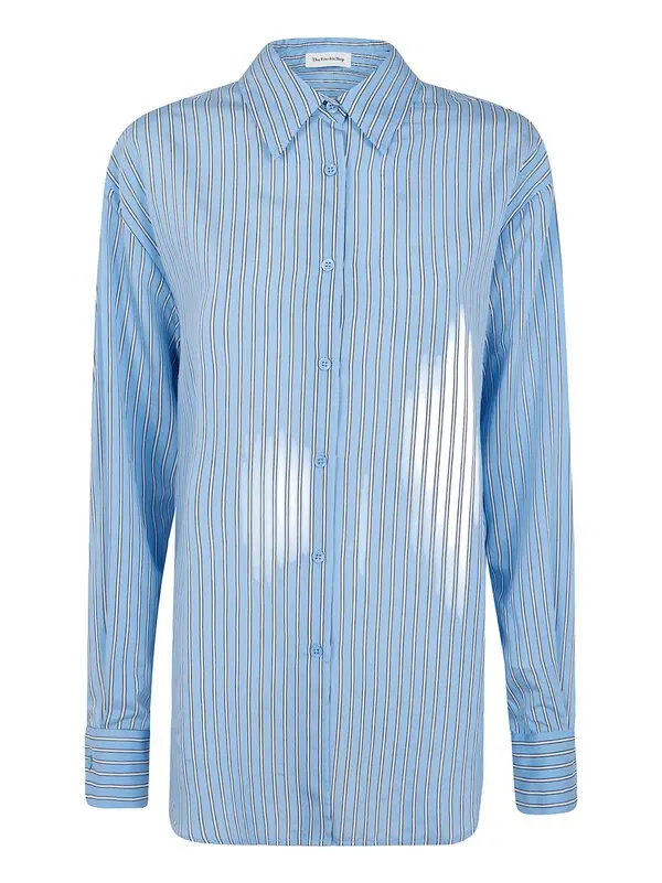 THE FRANKIE SHOP Peri Fluid" Shirt - Blue